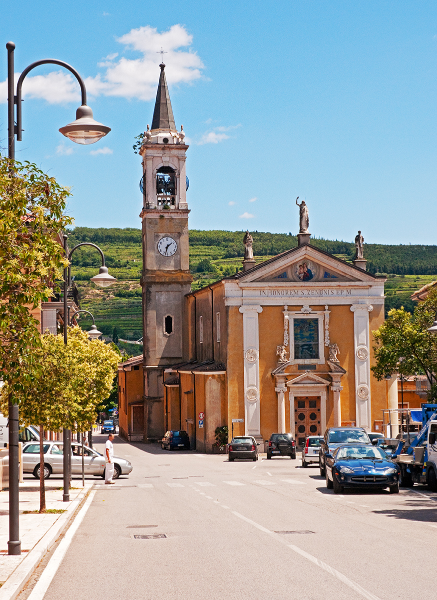 Church and street, Fumane, Italy • Wander Your Way